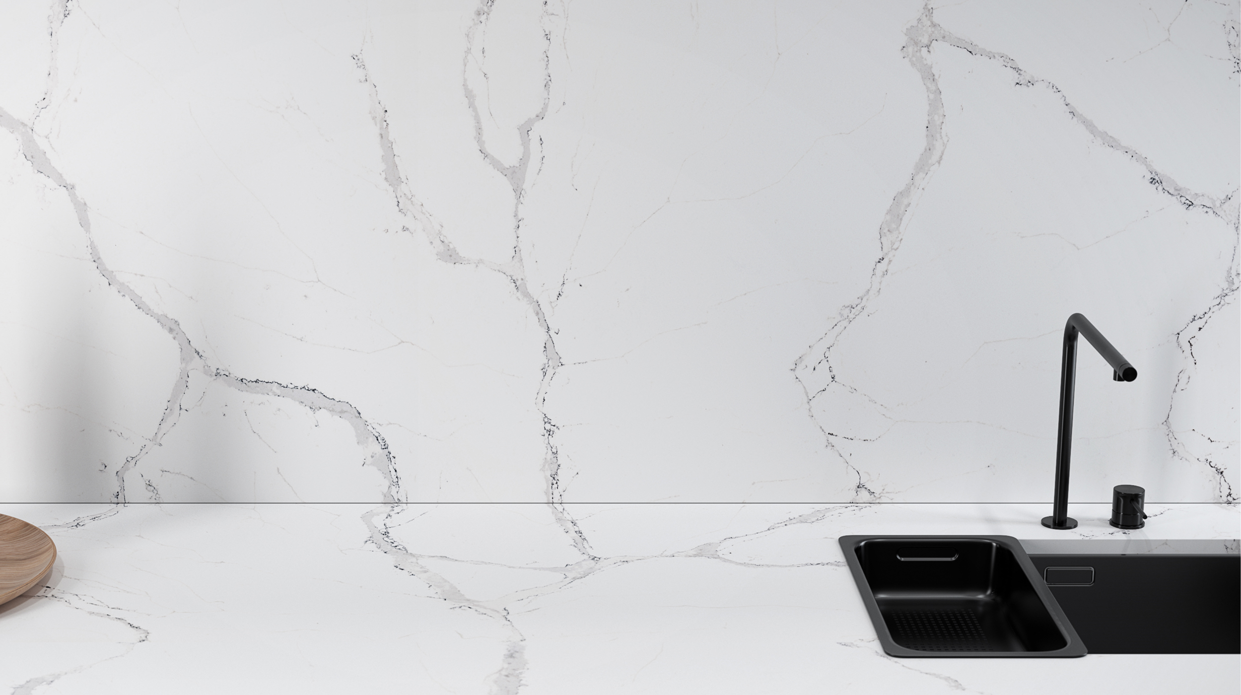 COMPAC. Superficies decorativas de Obsidiana, Mármol y Cuarzo.