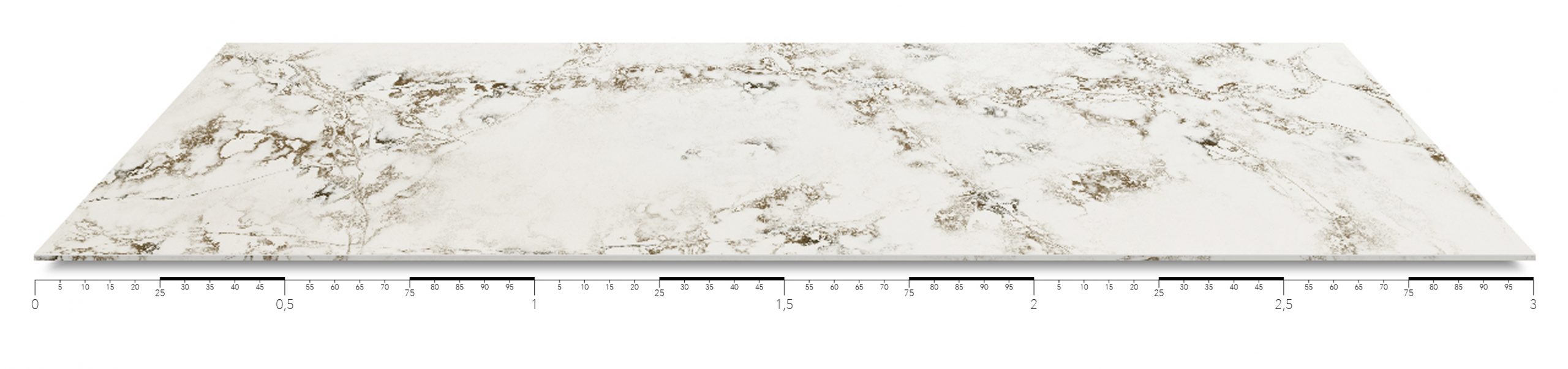 cuarzo de color Ice Gold. Colección Genesis. COMPAC