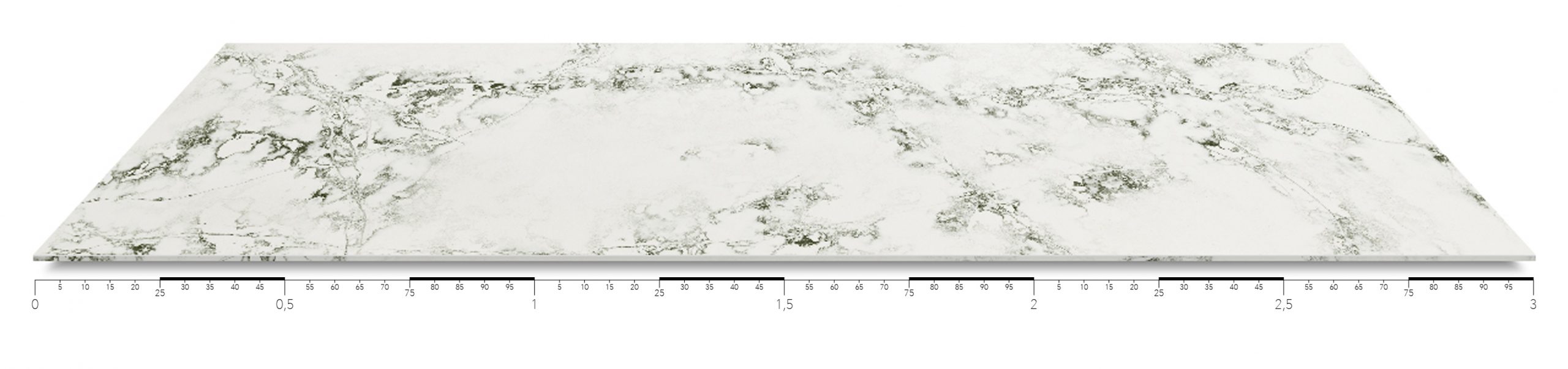 cuarzo de color Ice Green. Colección Genesis. COMPAC