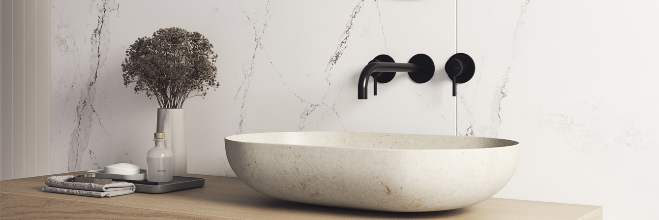 Elegance Collection. Marble and quartz surfaces coverings for bathrooms ...